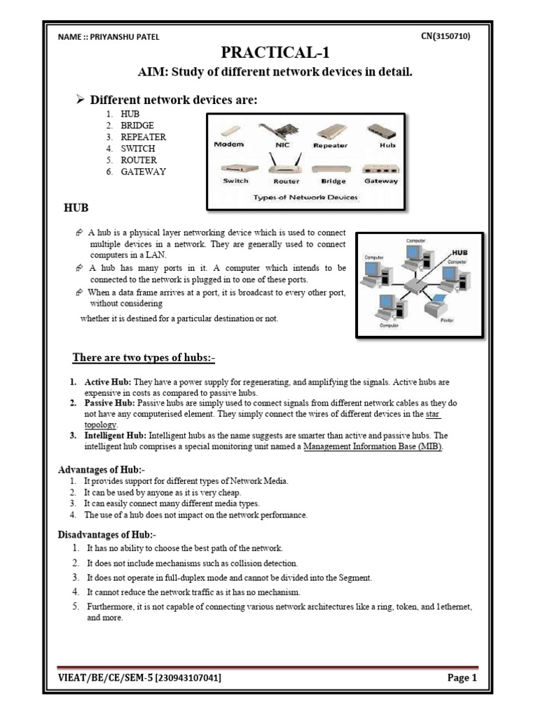 Computer Networks PRACTICAL | PDF | Computer Network | Coaxial Cable