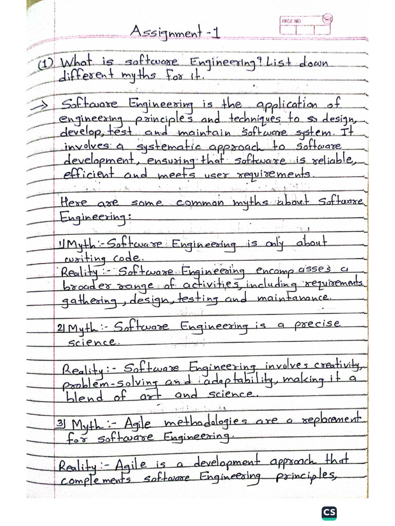 Software Engineering Assignment 1 Pdf
