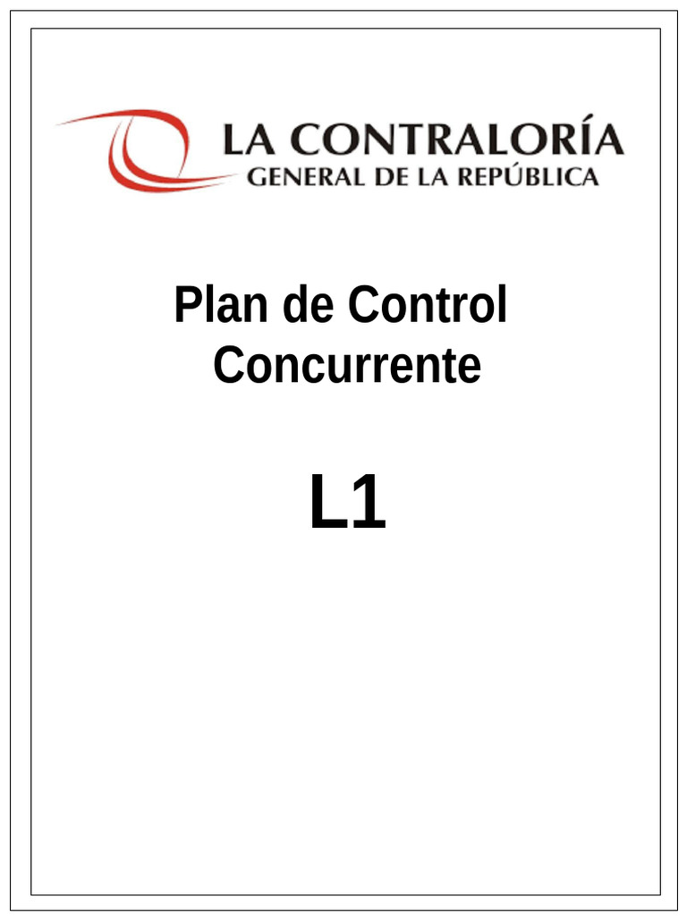 Plan de Control Concurrente | PDF