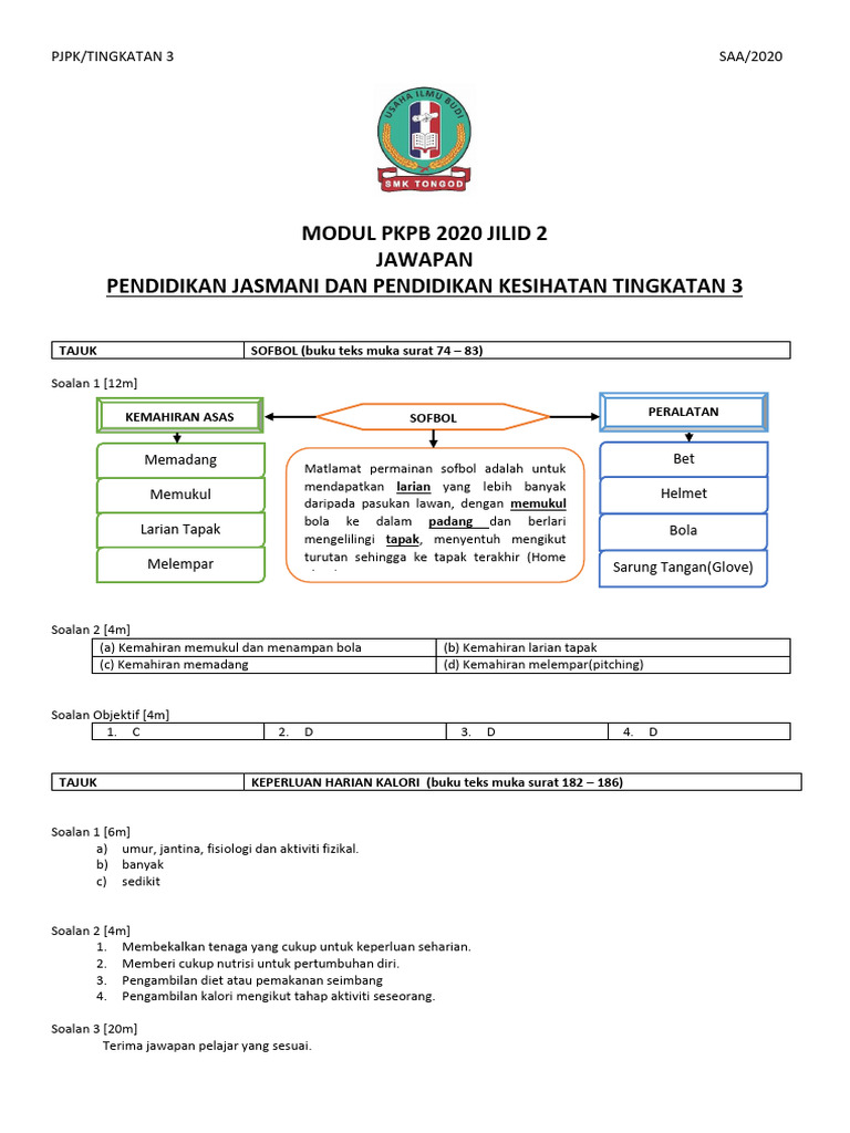 Jawapan Modul PKP2.0 PJPK T3 | PDF