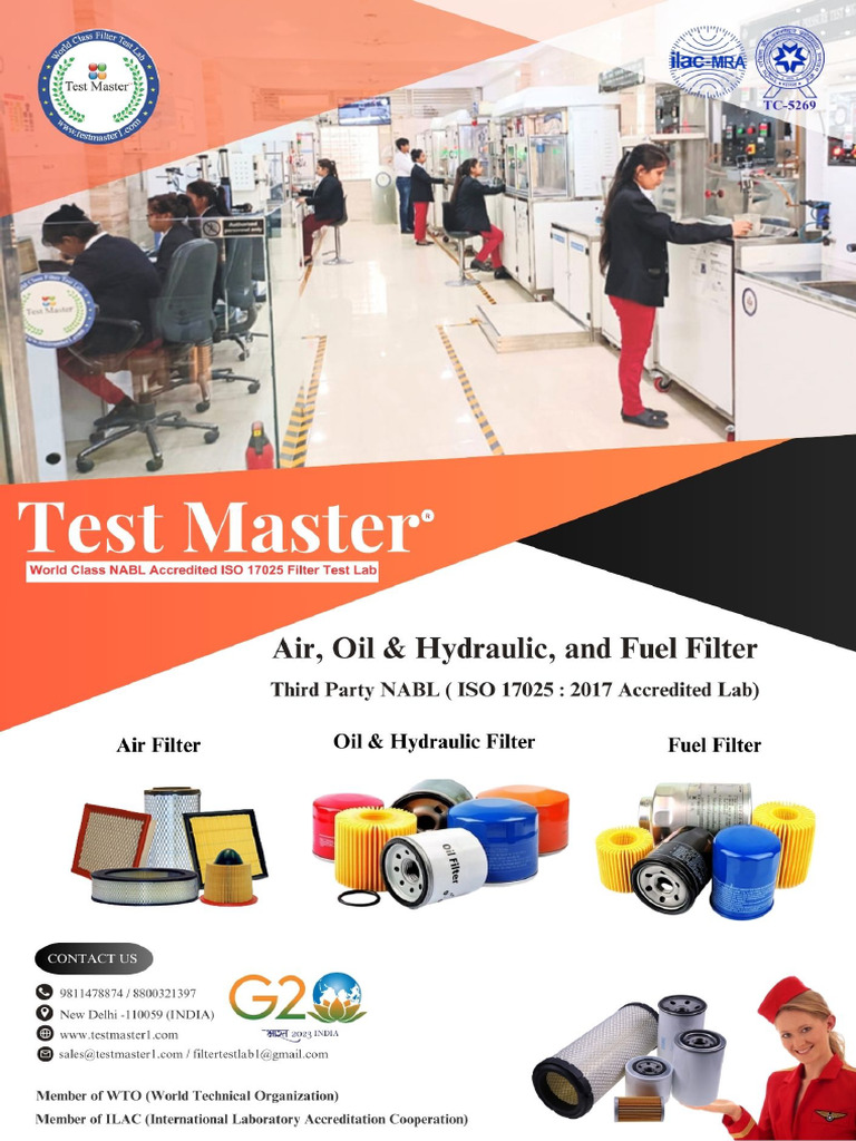 Test Master-Filter Tesitng-Catalogue | PDF