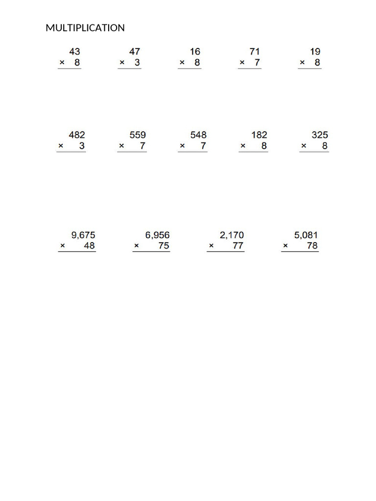 Math Worksheets | PDF