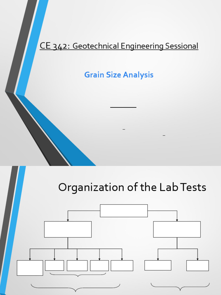 Grain Size Analysis in Geotechnical Engineering | PDF | Soil | Physical ...