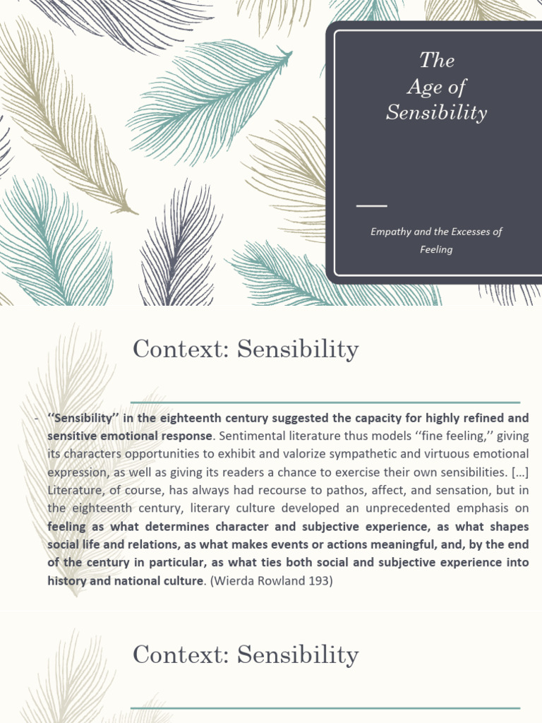Sensibility | PDF | Feeling | David Hume