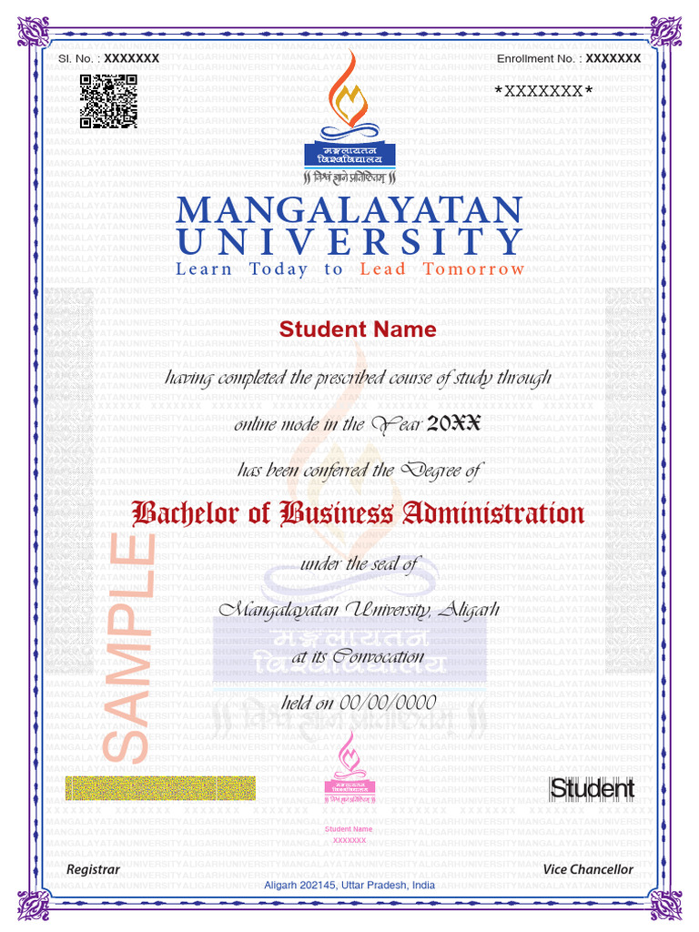 Online Degree Sample | PDF