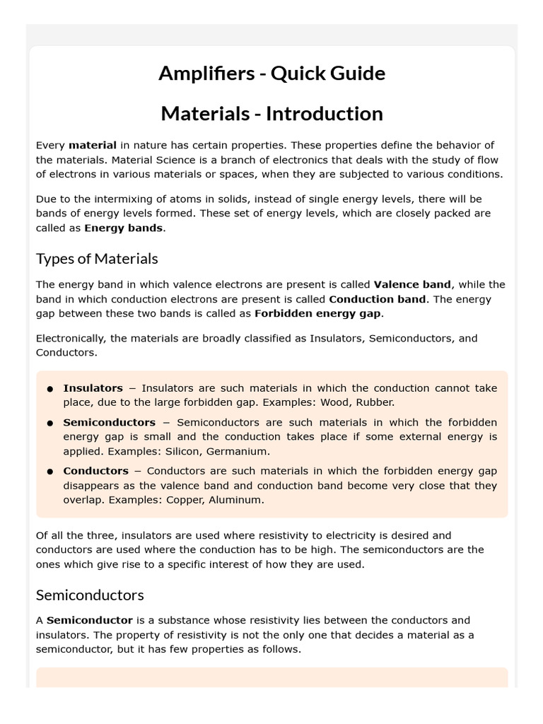 Analogue Electronics 1 - Quick Guide | PDF | Bipolar Junction ...