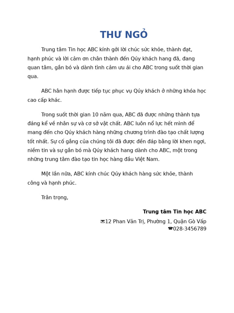 Thu ngo | PDF
