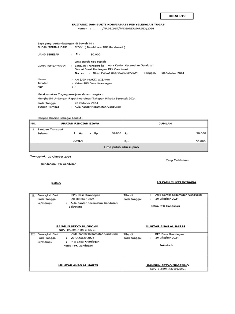 SPPD Bimtek KPPS - 16 September 2024 | PDF