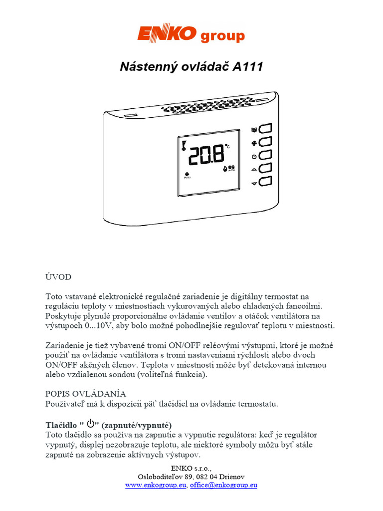 BINI Ovladač A111 | PDF