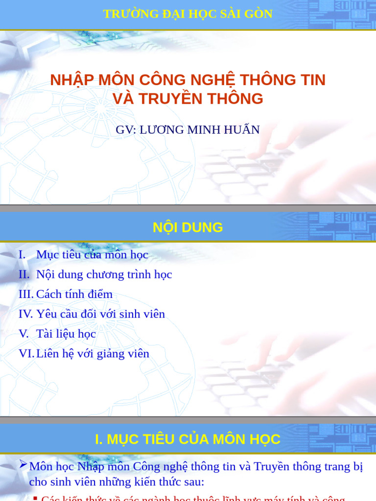 Gioi Thieu Mon Hoc | PDF