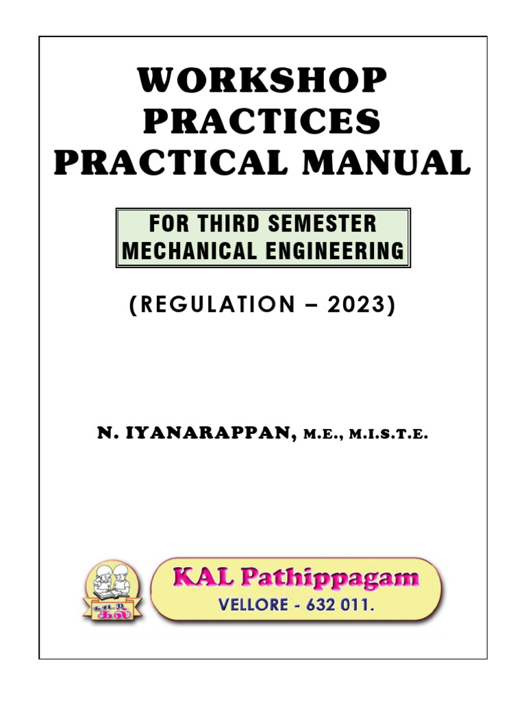 Workshop Practices Lab Manual (R-23) | PDF | Welding | Construction