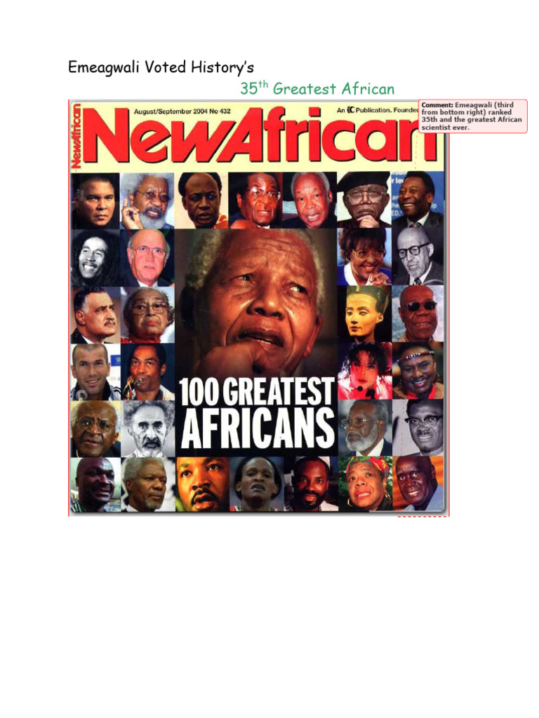 African Science Icon: Emeagwali | PDF