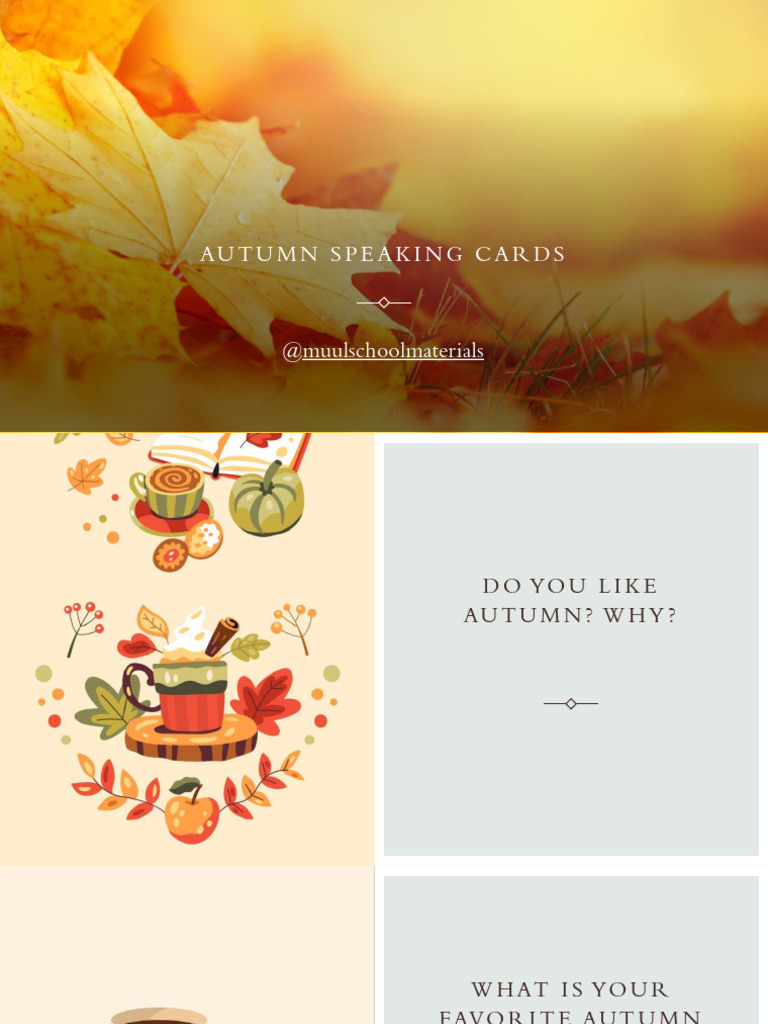 Autumn Speaking | PDF