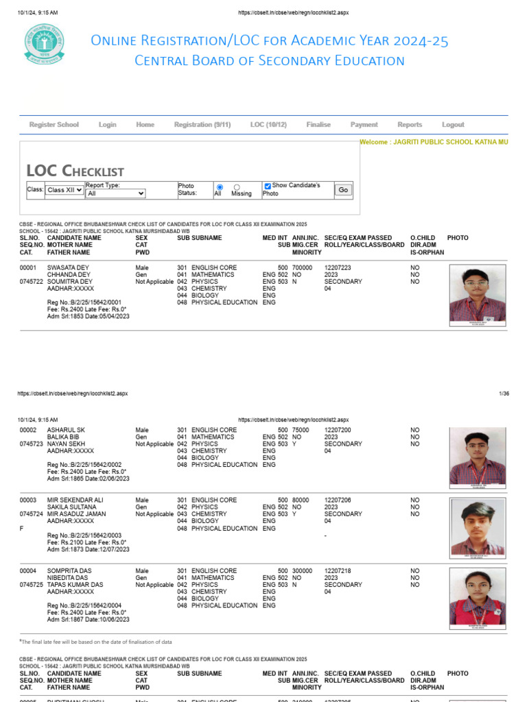Class Xii Latest (Ii) Updated Checklist | PDF | Educational Assessment ...