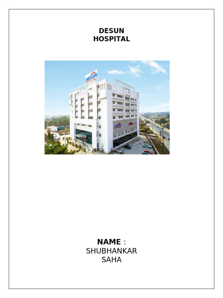 Mrd Internship Project | PDF | Medical Record | Health Care