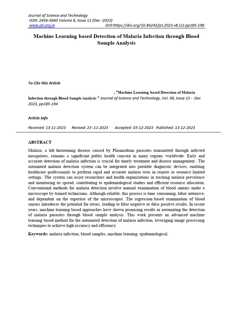 UGC Approved Journals List | PDF | Machine Learning | Malaria