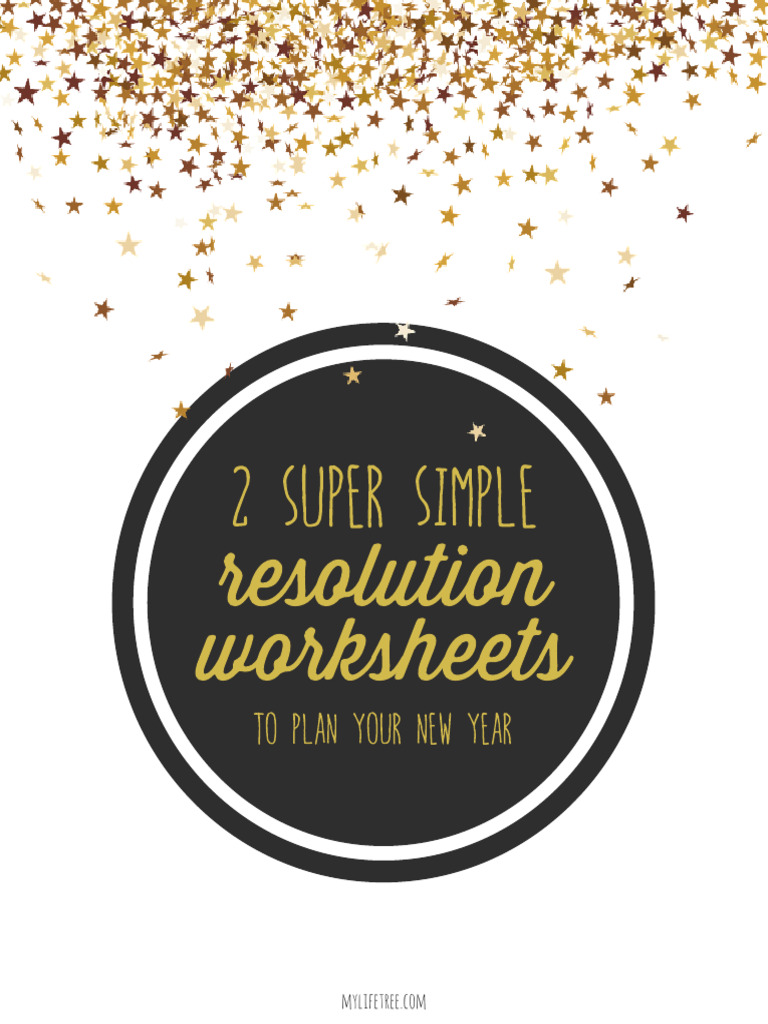 Two Super Simple Resolution Worksheets | PDF