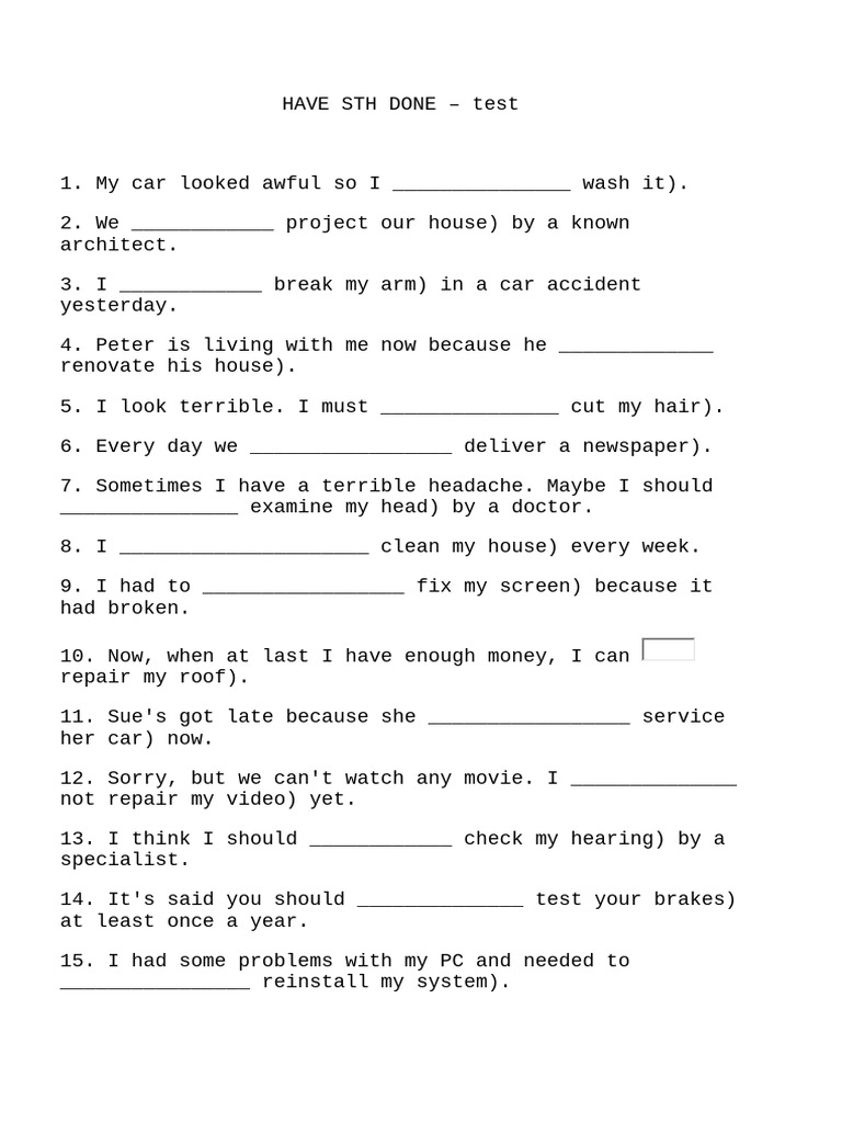 Have STH Done Task | PDF