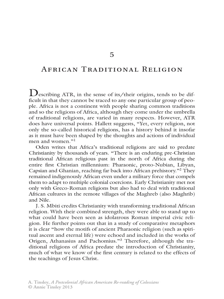 African Religion & Christianity | PDF | God | Deities