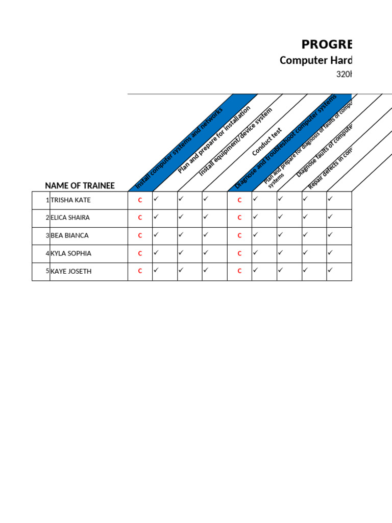 Progress Chart | PDF