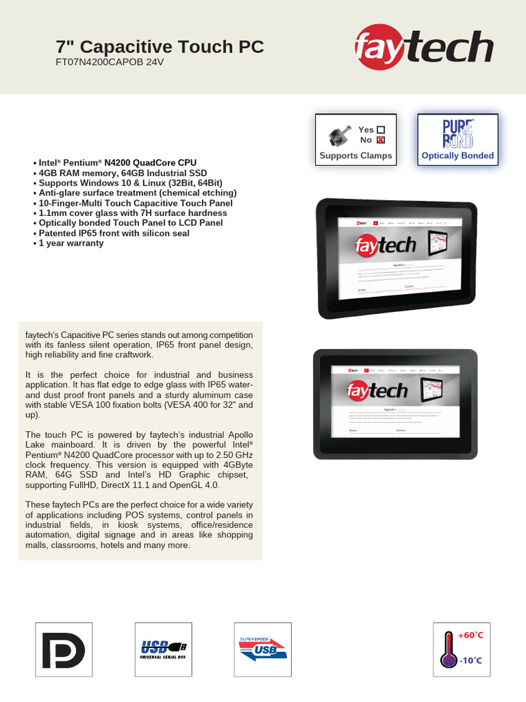 En - Ft07n4200capob 24V Bhel | PDF | Touchscreen | Personal Computers