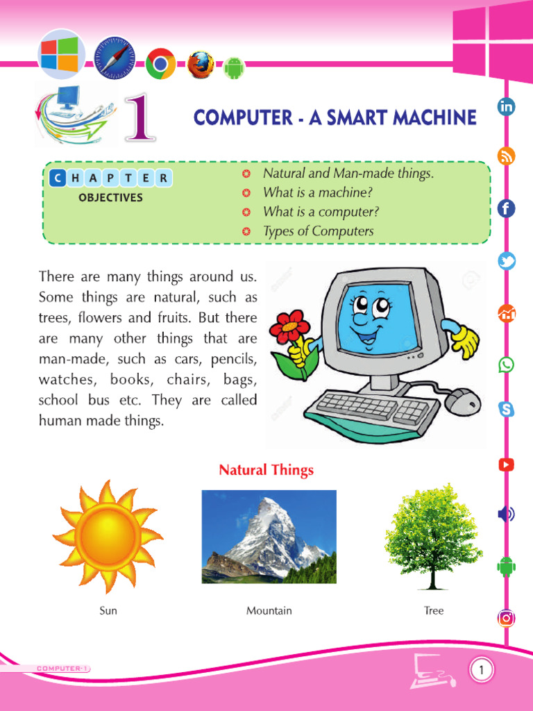 COMPUTER BOOK1 CH1 Class1 | PDF