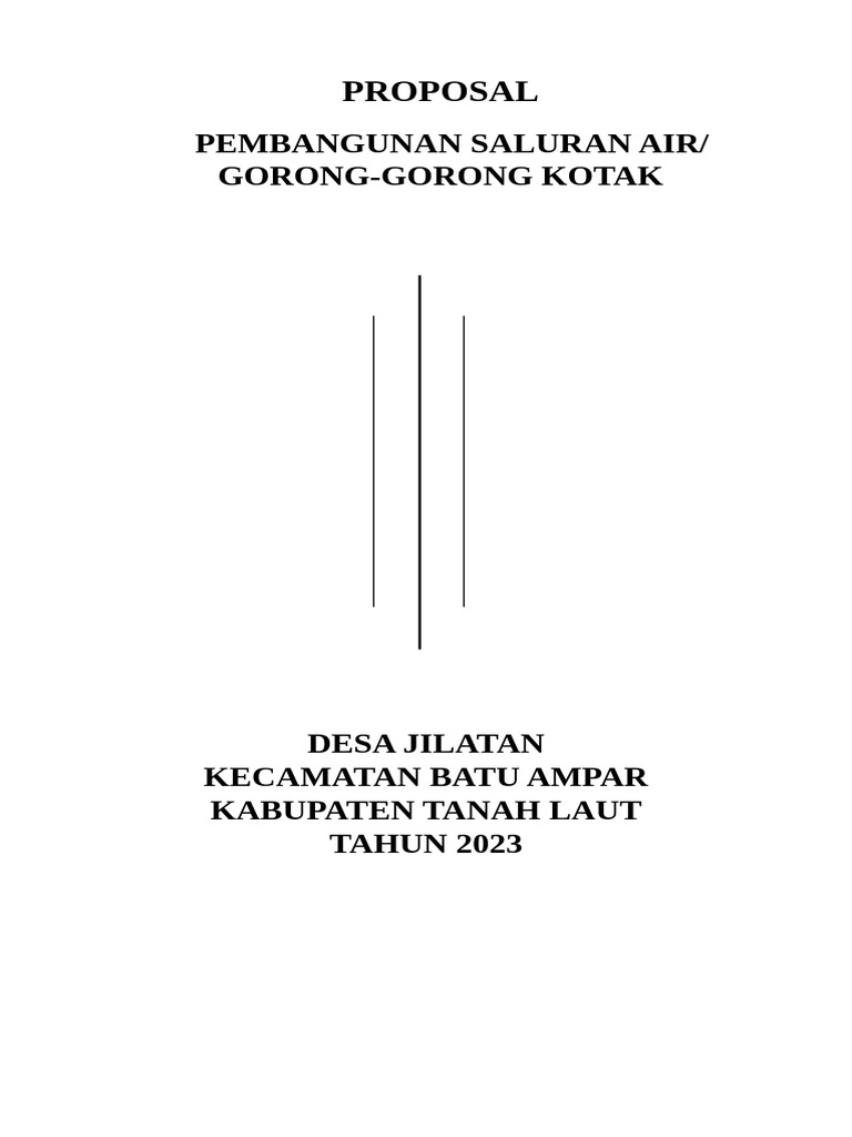 Proposal Pembangunan Gorong-Gorong Kotak | PDF