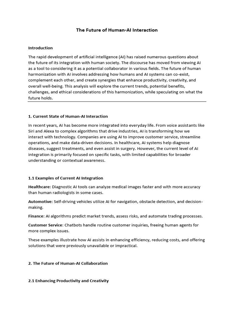 Human Ai Interaction Pdf Artificial Intelligence Intelligence Ai