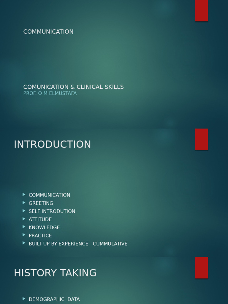 Clinical Communication Skills Guide | PDF