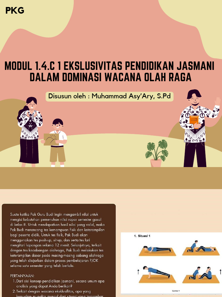 Muhammad Asy'Ary (Modul 1.4.c 1 Ekslusivitas Pendidikan Jasmani Dalam Dominasi Wacana Olah Raga ...