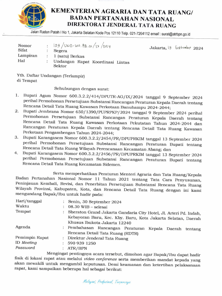 109 - Und Rakor Linsek, 30 Sept 2024 | PDF