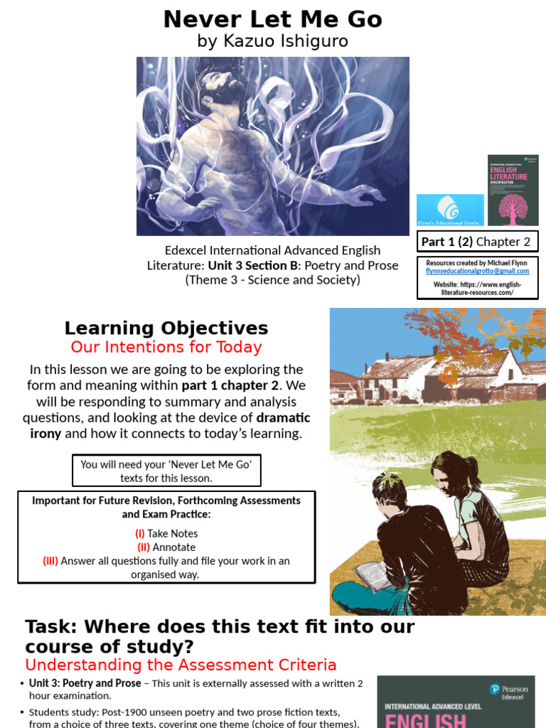 14 - Literature Study - (2) Never Let Me Go' Part 1 - Chapter 2 | PDF ...