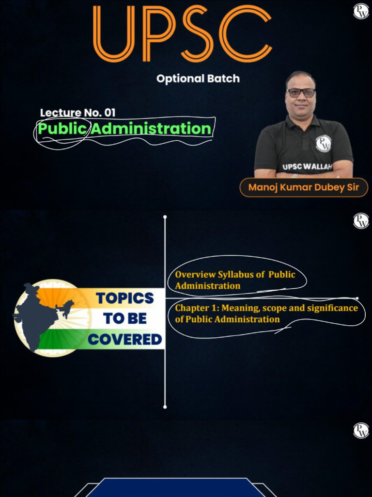 Public Administration 01 Class Notes (UPSC Optional Public ...