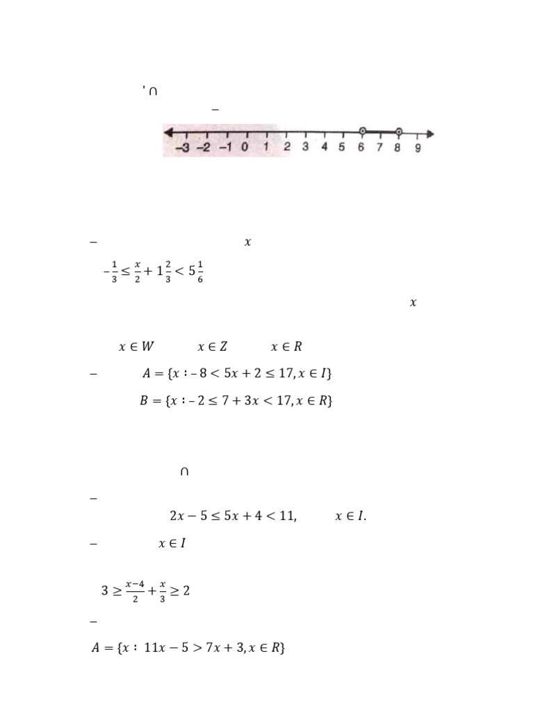 Inequality Solutions & Graphs Guide | PDF | Inequality (Mathematics ...