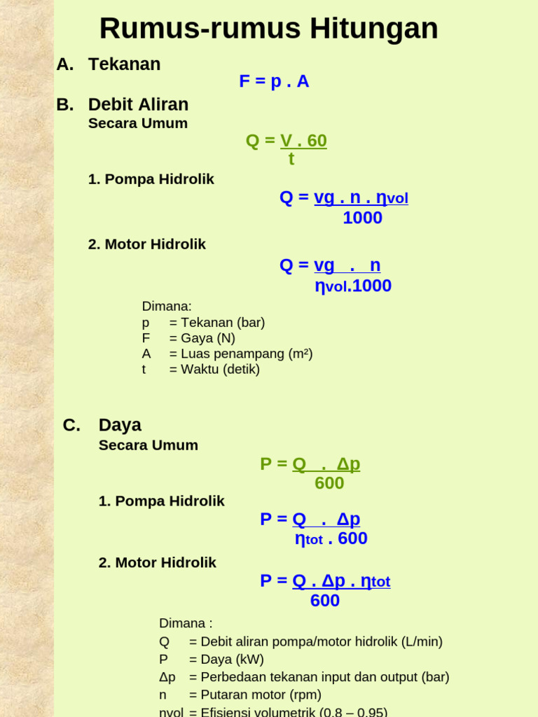 Rumus-Rumus Hitungan | PDF
