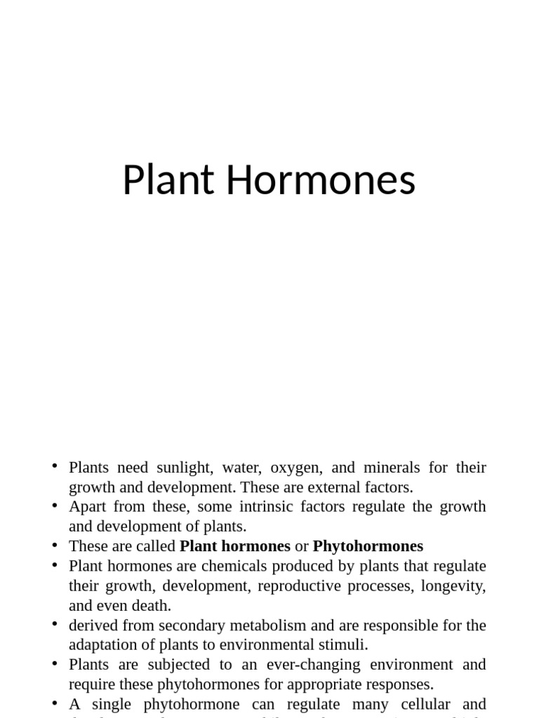 Plant Hormones | PDF | Auxin | Plant Hormone