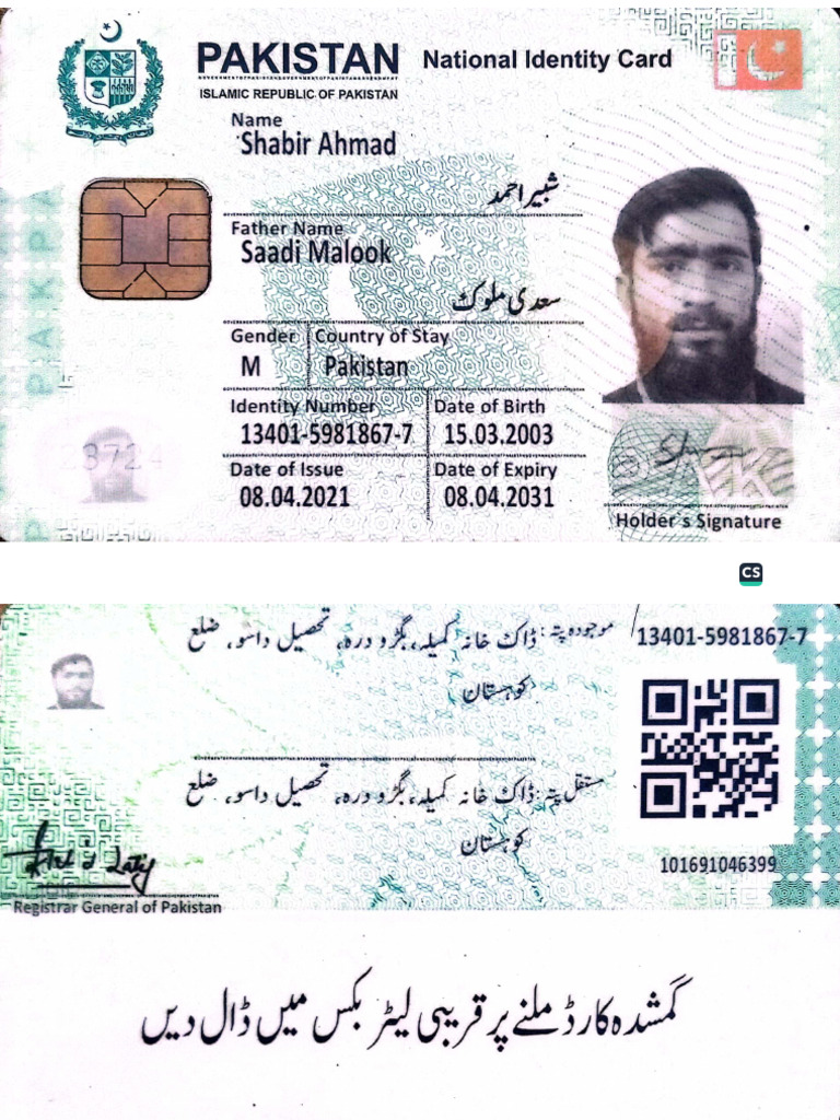 CNIC Shabbir | PDF