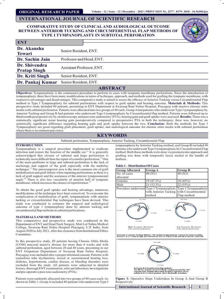 International Journal of Scientific Research | PDF | Auditory System ...