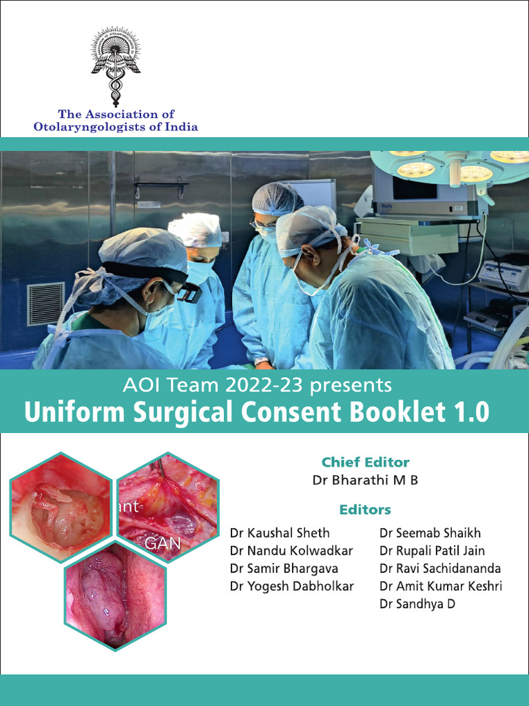 AOI Uniform Surgical Consent | PDF | Ear | Anesthesia