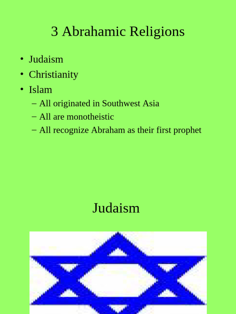 3 Abrahamic Religions | PDF | Jesus | Quran