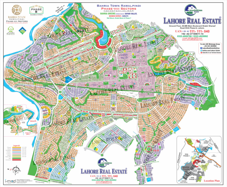 LRE Bahria Pindi PH 8 Map | PDF