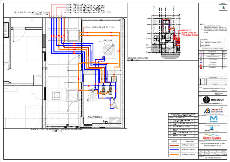 GD Ybc SD SP v5 0011 00 Pump Room Plan | PDF