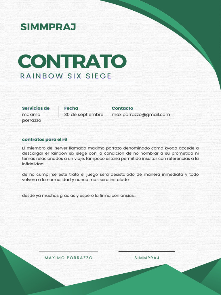 r6 Contrato | PDF