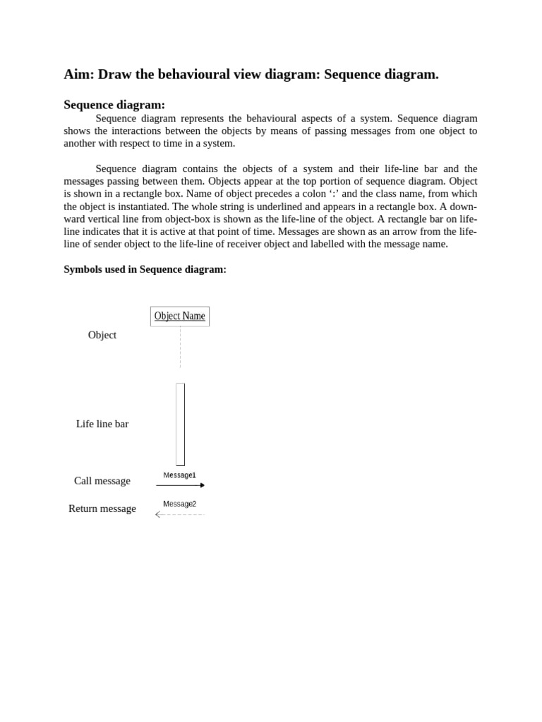 Sequence Diagram | PDF