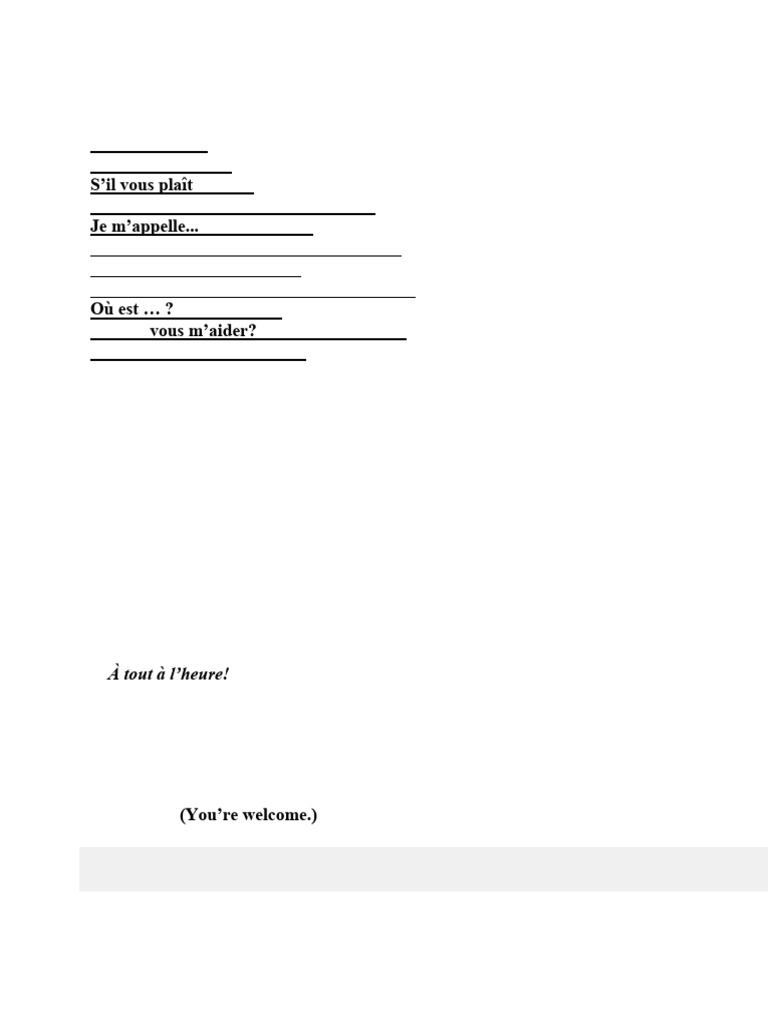 French Basic & Classroom Expressions-11 | PDF | Grammatical Gender ...