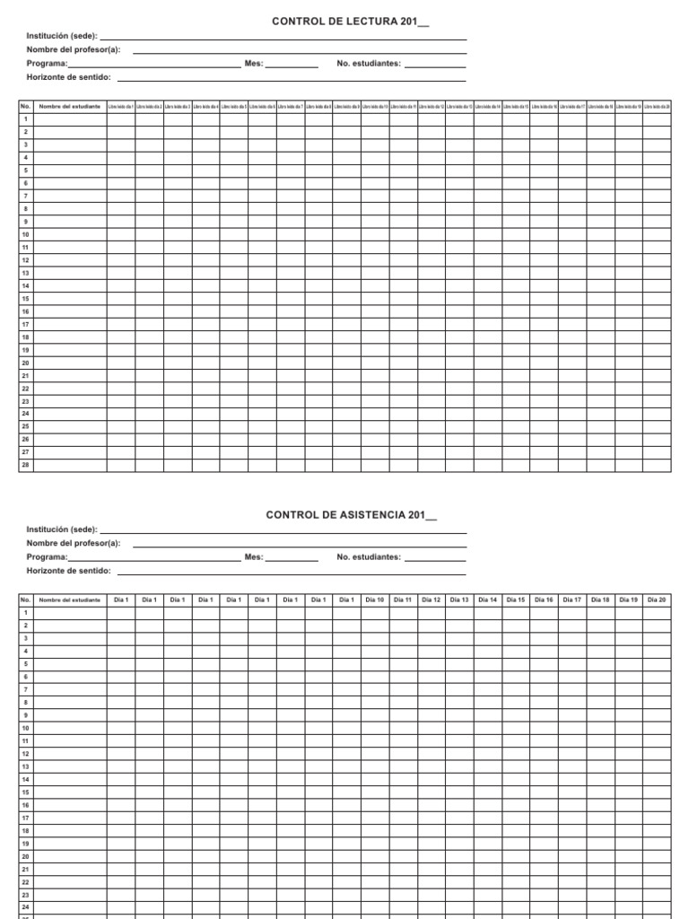 FORMATOS ASIST y LECT | PDF