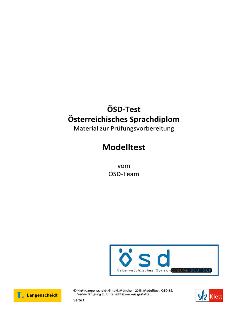 ösd Modeltest 1 Pdf