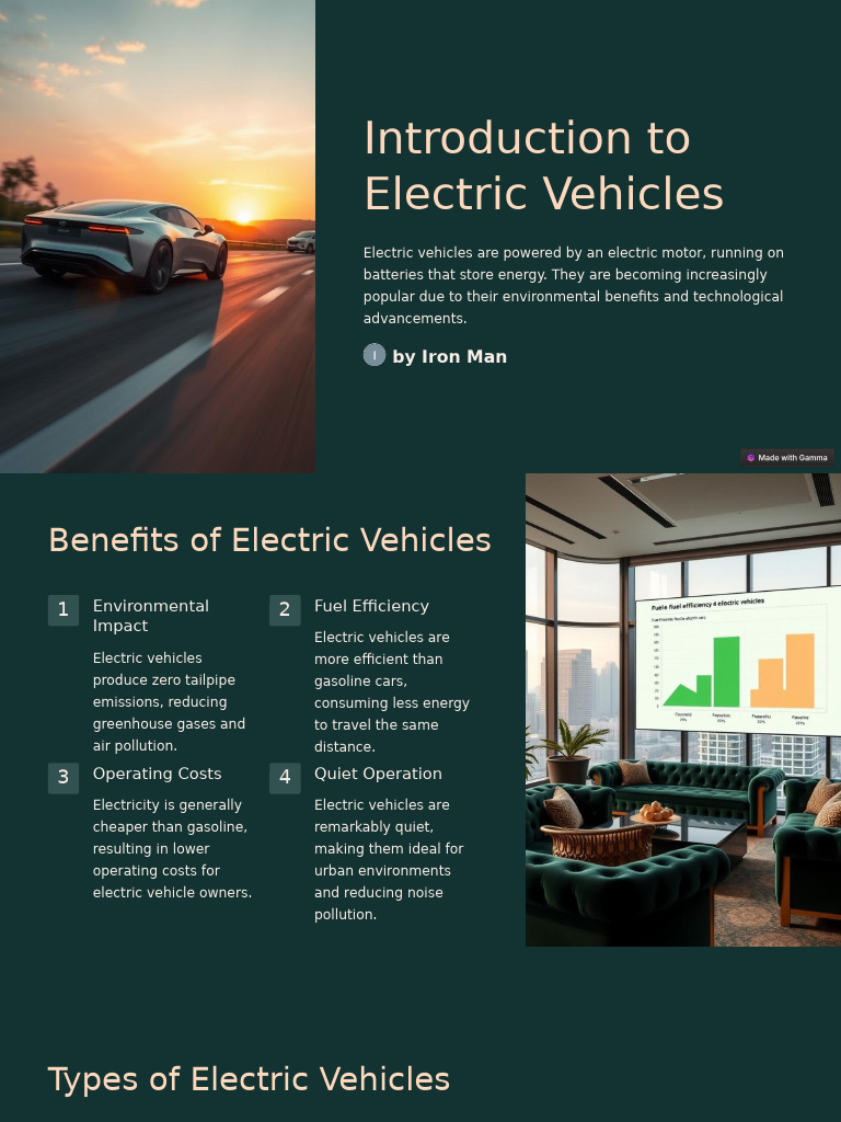 Introduction To Electric Vehicles | PDF | Electric Vehicle | Plug In Hybrid