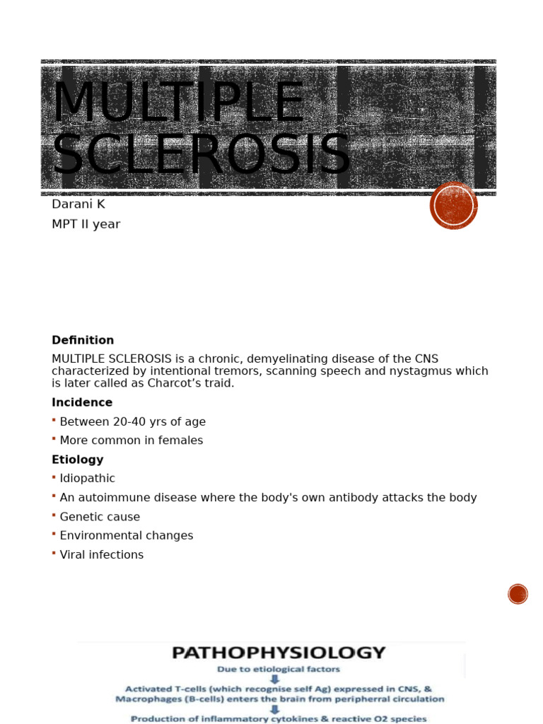 Multiple Sclerosis 1 | PDF | Multiple Sclerosis | Nervous System
