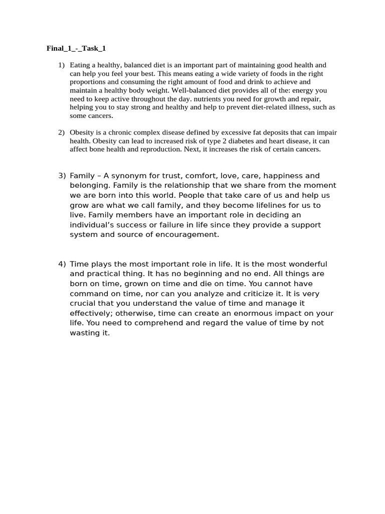 Final (Task 1 Paragraph Writing) | PDF